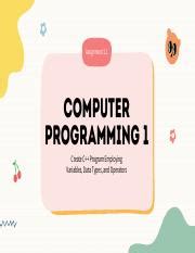 MANANSALA Module1 Assignment1 1 Cout Cin Object Pdf Assignment 1 1