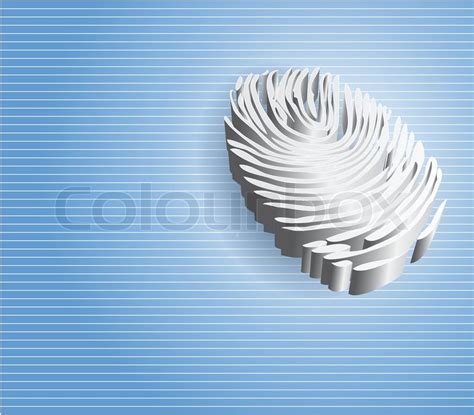 D Fingerprint Representation For Stock Vector Colourbox