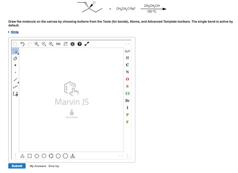 Solved CI C Draw The Molecule On The Canvas By Choosing Chegg
