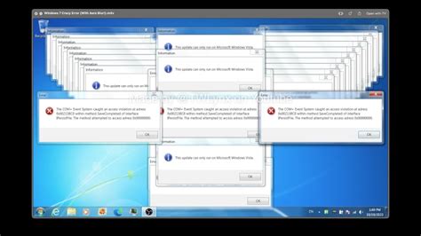 Windows Crazy Error With Aero Blur Youtube