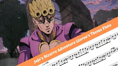 Jojos Bizarre Adventure Giornos Theme Flute Youtube