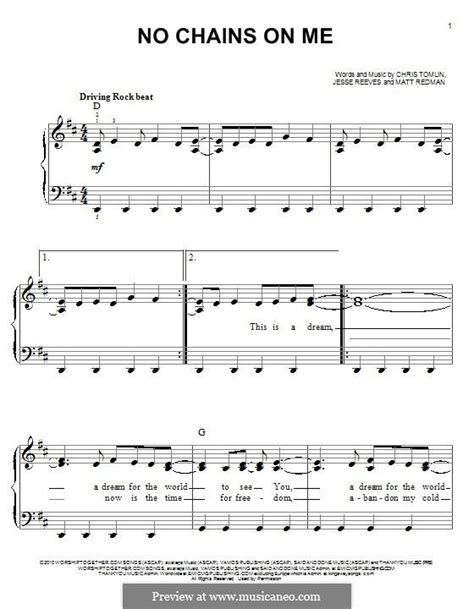 No Chains On Me By C Tomlin J Reeves M Redman On MusicaNeo