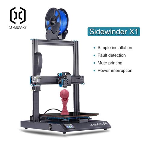 Artillery Sidewinder X1 3d Printer V4 With Free Flexplate