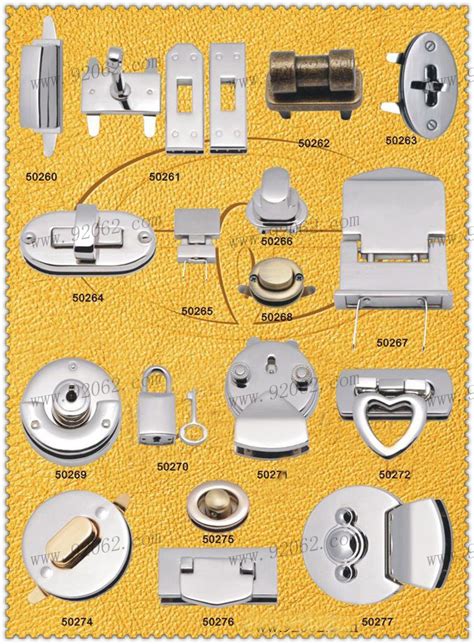 Bag Locks, Purse Locks, Turn Locks, Fasteners, Closures, School bag ...