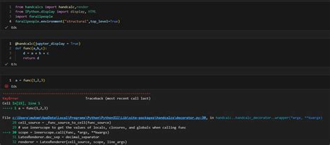 Callfunction Keyword Error · Issue 168 · Connorfersterhandcalcs