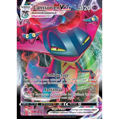 Lanssorien Vmax Carte Pokémon ultra rare neuve VF Cardcollection fr