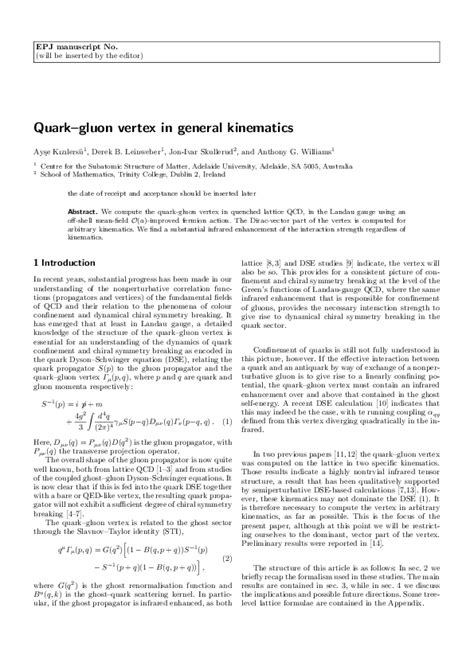 Pdf Quarkgluon
