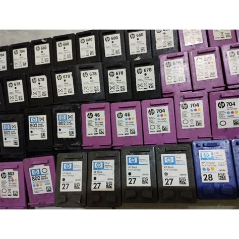 Jual Catridge Bekas Catridge Hp Second 680 678 704 802 682 Copotan