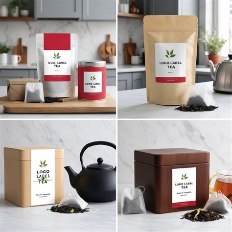 Logo Label Printing Custom Tea Labels