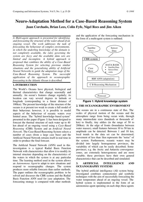 Pdf Neuro Adaptation Method For A Case Based Reasoning System
