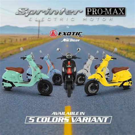Jual Motor Listrik Vespa Listrik Exotic Sprinter Pro Max Shopee Indonesia