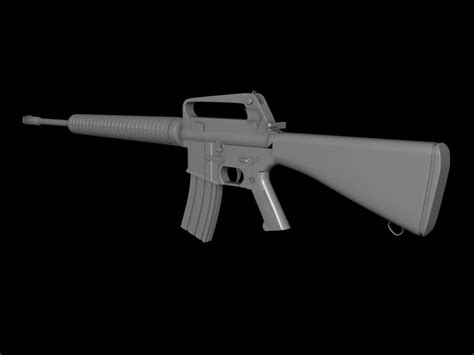 M16 3d Model By Newbkilla On Deviantart
