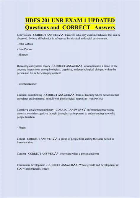 HDFS UNR EXAM UPDATED Questions And CORRECT Answers HDFS Stuvia US