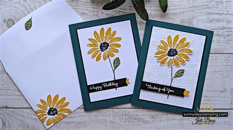 2 Ways To Make A Card Sunny Day Stamping