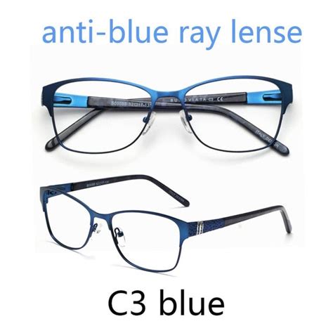 Aspheric Womens Metal Glasses Frame Fashion Ultralight Finished Myopi Chicmaxonline
