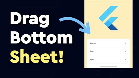 Bottom Sheet No Flutter Drag Scroll E ListView YouTube