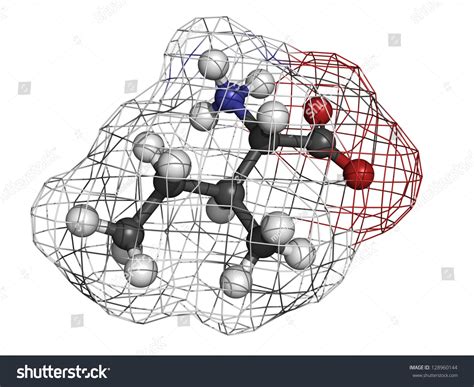 Isoleucine Ile Amino Acid Molecular Model Stock Illustration 128960144