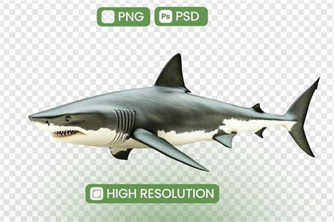 Premium Psd Discover The Majestic Great White Shark Anatomy Habitat