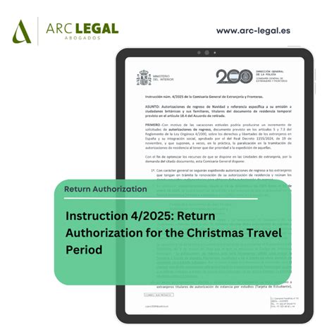 Return Authorization Regresso Permit Arc Legal
