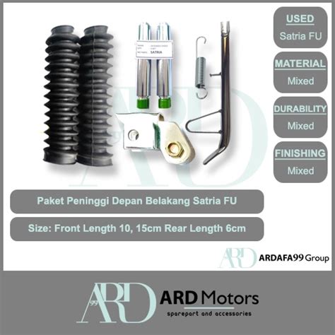 Jual Paket Peninggi Sambungan Shock Skok Sock Depan Belakang Satria FU