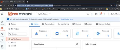 jenkins not connecting with orchestrator could not connect to