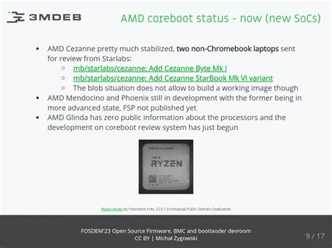 The Current State Of Coreboot And Open Source Firmware For Amd Hardware