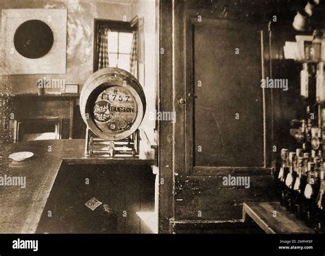 British Pubs Inns And Taverns A Circa 1940 Old Photograph Of The Bar At