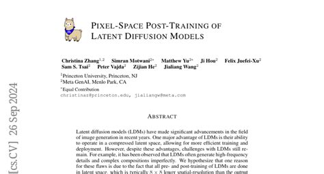 Pixel Space Post Training Of Latent Diffusion Models Ai For Dummies