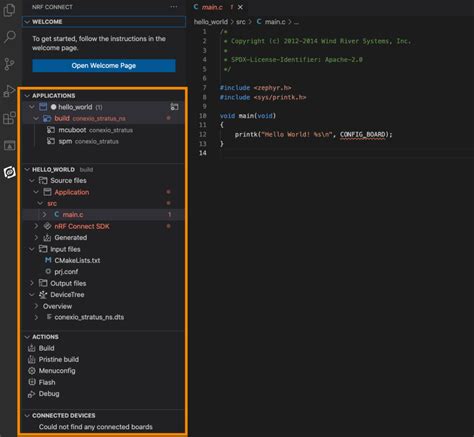 Getting Started With NRF Connect For Visual Studio Code Zephyr Project
