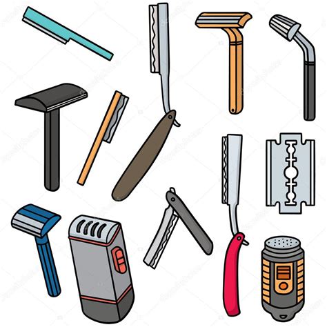 Vector Set Of Razor — Stock Vector ©