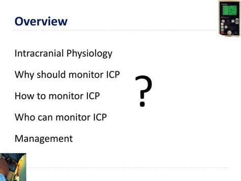 Icp Monitoringppt First Aid Injuries