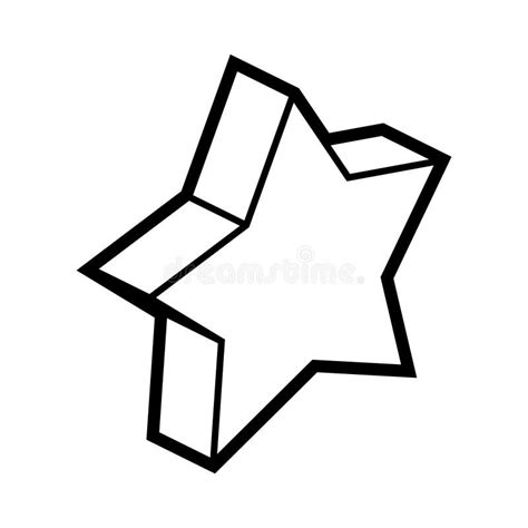 Star Icon In Isometry Image For Website App Logo Ui Design Stock