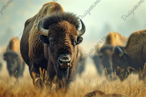 Enormous American Bison Generate Ai