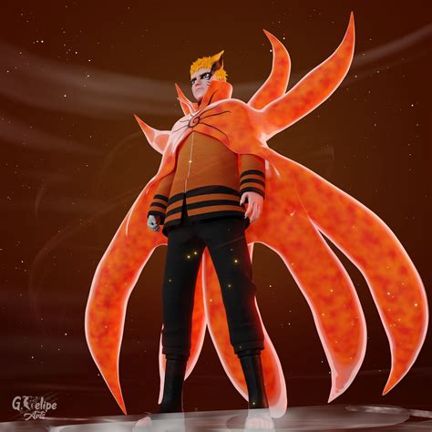 D Model Naruto Baryon Mode Vr Ar Low Poly Cgtrader