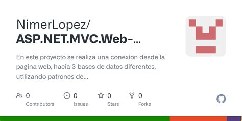 GitHub NimerLopez ASP NET MVC Web Patrones De Diseno Manejo De BD En Este Proyecto Se Realiza