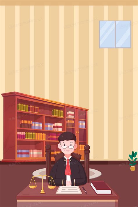 创意手绘插画法律日背景背景图片素材免费下载 熊猫办公