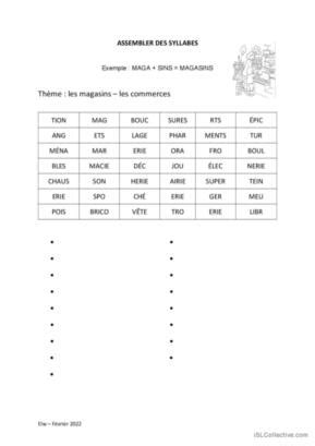 Syllabes Fran Ais Fle Fiches Pedagogiques Pdf Doc