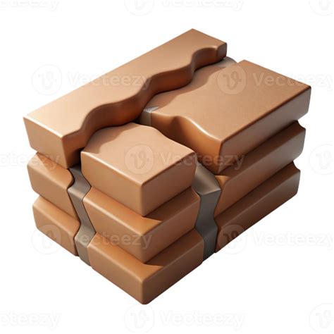 Dramatic Modern Earthquake Fault Line Brown Isolated Ground Level 57562153 Png