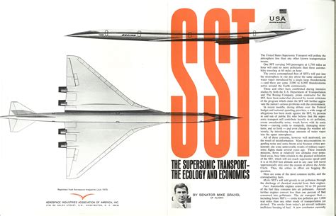 Boeing Sst Model 733 Congressional Aviation Subcommittee Brochure Apr 19 1965 From La Jetée