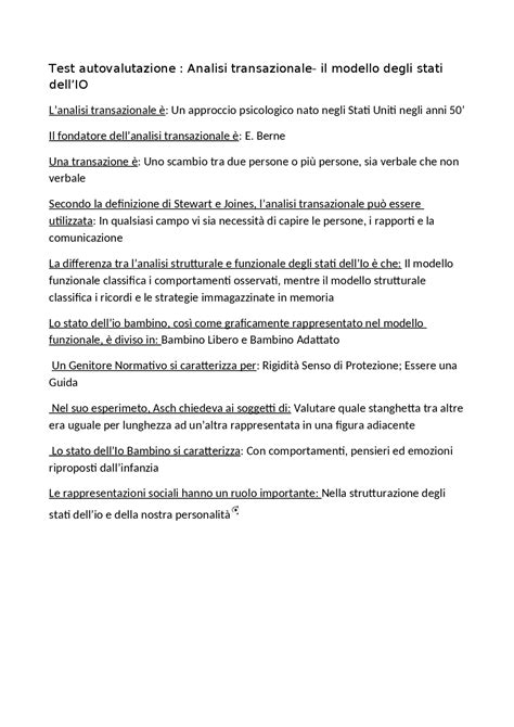 Domande Test Autovalutazione Strumenti Informatici Per Lo Sport Docsity
