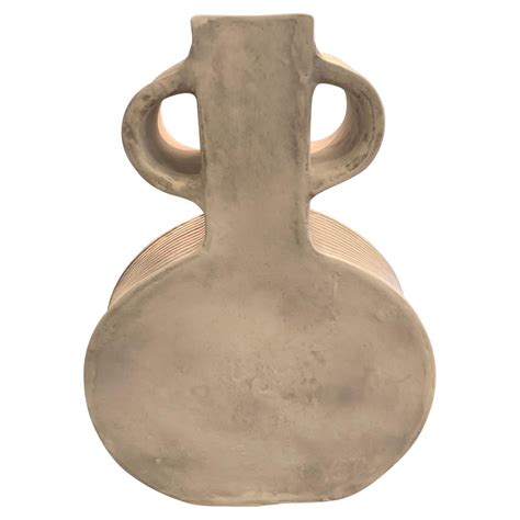 Faded White Two Handled Vase China Contemporary For Sale At 1stdibs