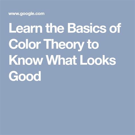 Learn The Basics Of Color Theory To Know What Looks Good Color Theory