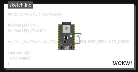 Neopixel Wokwi Esp32 Stm32 Arduino Simulator