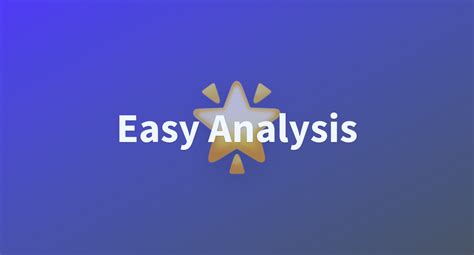 Easy Analysis A Hugging Face Space By Huggingface Projects