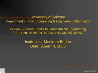 Geotechnical Engineering Ppt