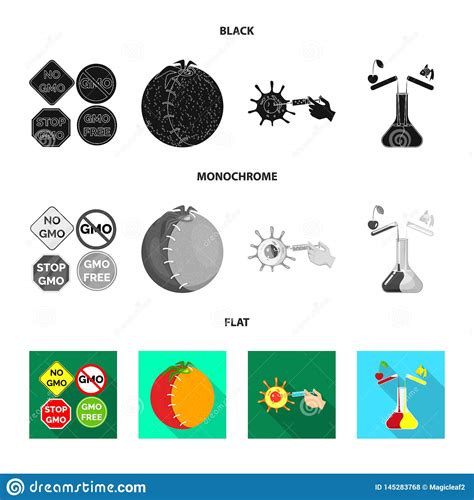 Vector Design Of Test And Synthetic Symbol Set Of Test And Laboratory Stock Vector Illustration