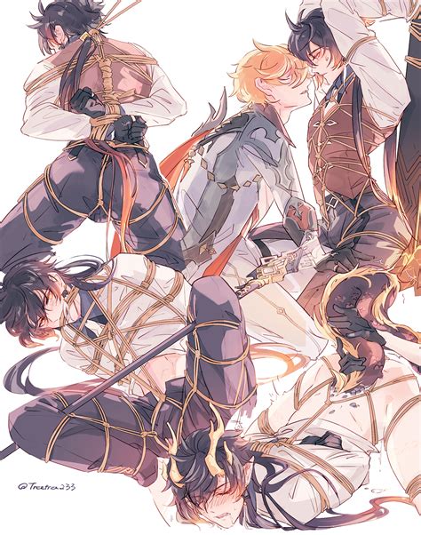 Zhongli And Tartaglia Genshin Impact Drawn By Treetree Danbooru