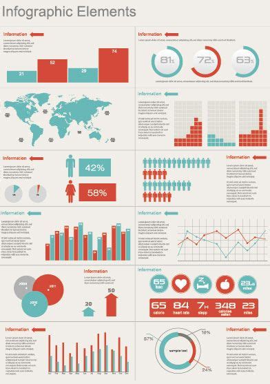 Creative Infographic Vector Tools 6 For Data Visualization Stock Vector