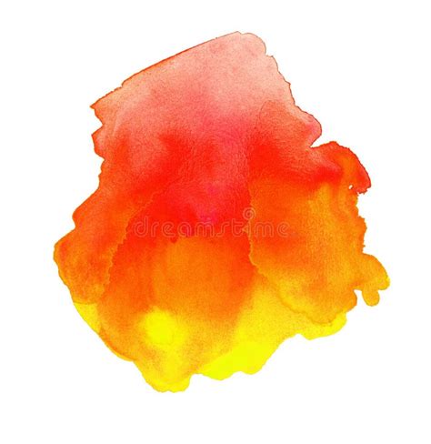 Magical Splash Of Red Watercolor Stock Illustration Illustration Of