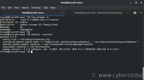 How To Check Ansible Version On Linuxunix Nixcraft